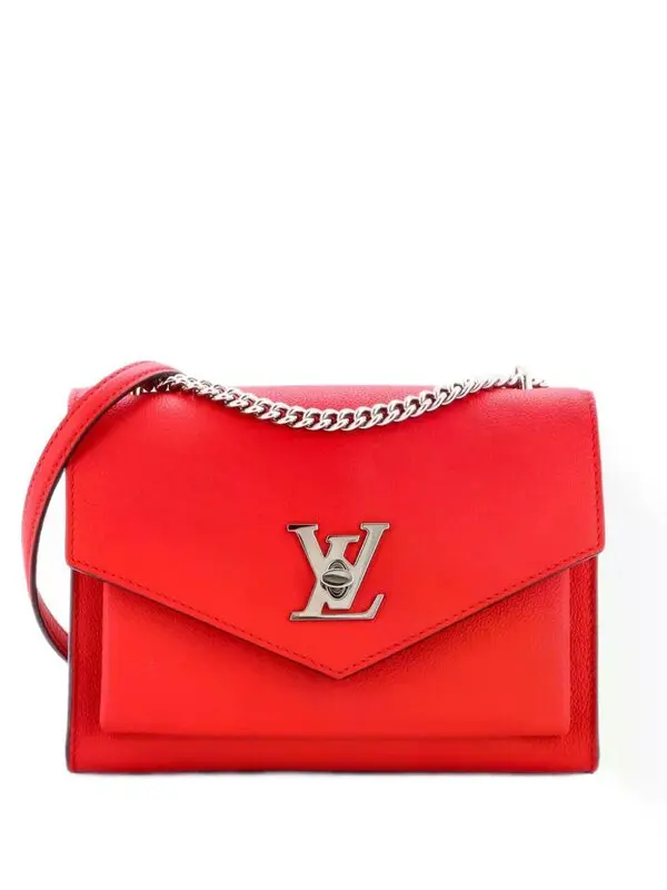 LOUIS VUITTON Mylockme Handbag Leather Bb Crossbody Bag