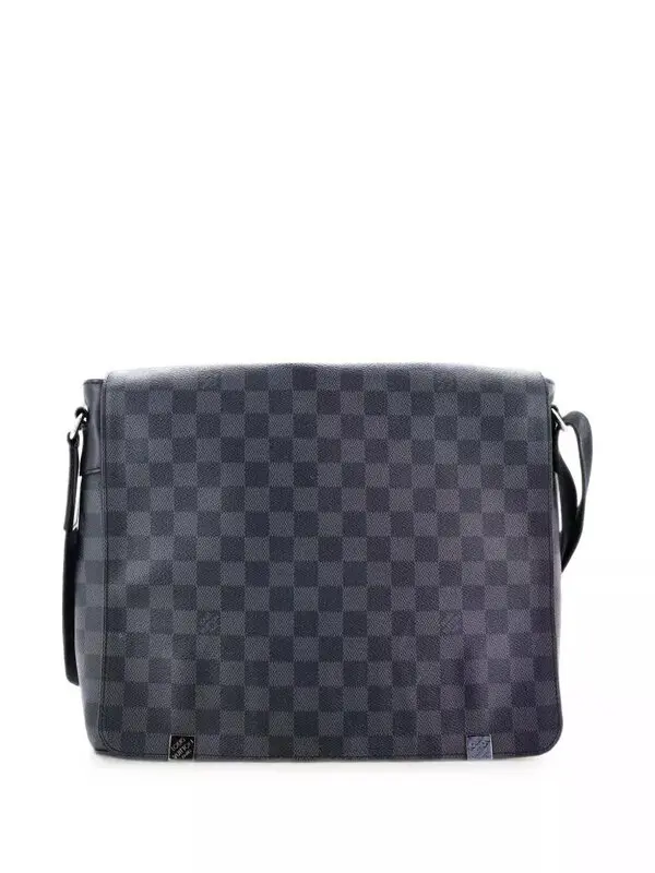 LOUIS VUITTON District Nm Messenger Bag Damier Graphite Mm Crossbody Bag - Black