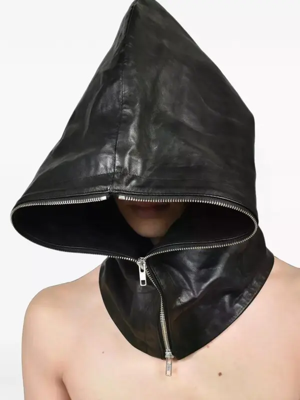 FILTH Leather Zip-up Hood