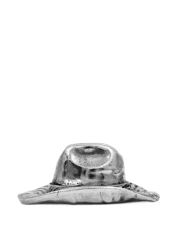 TWOJEYS Cowboy Hat-shape Ashtray - Silver