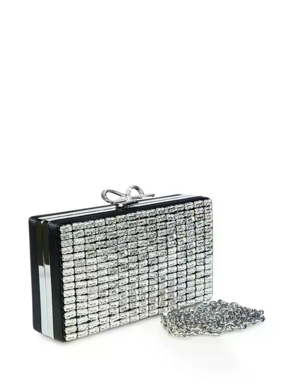 SELF-PORTRAIT Crystal-embellished Bow-detail Clutch Bag