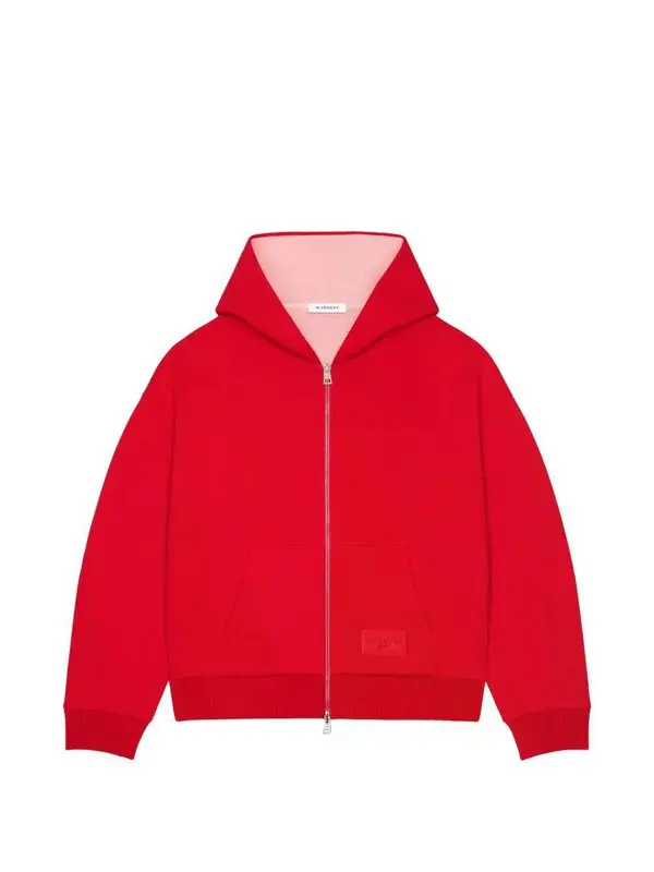 Givenchy Couture Seam Zipped Hoodie In Scuba