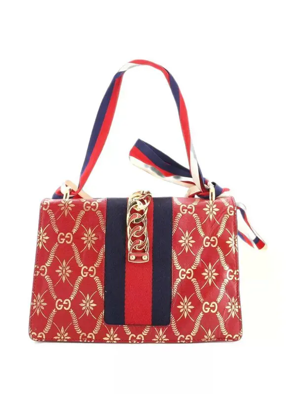 Gucci Sylvie Printed Leather Small Shoulder Bag
