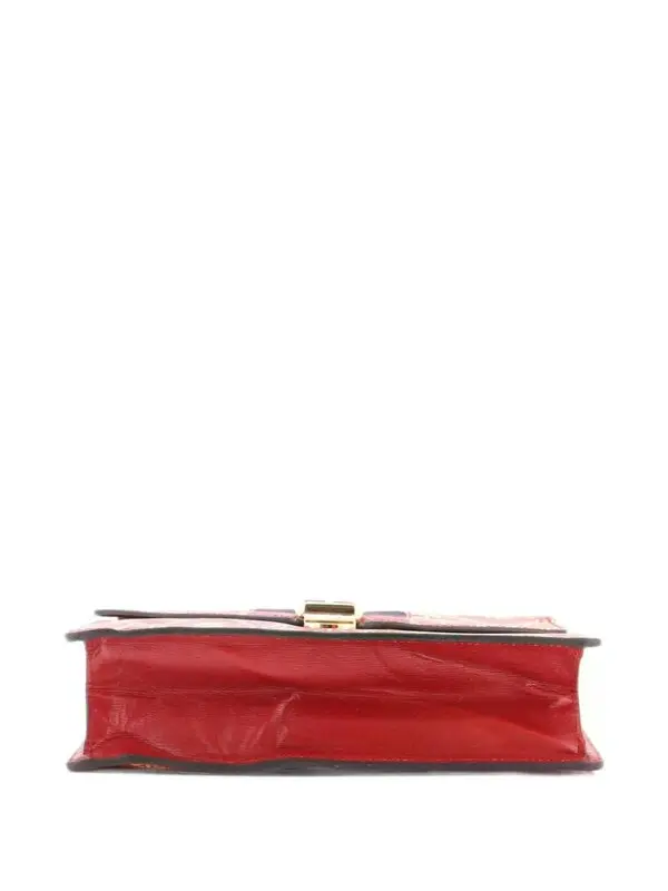 Gucci Sylvie Printed Leather Small Shoulder Bag
