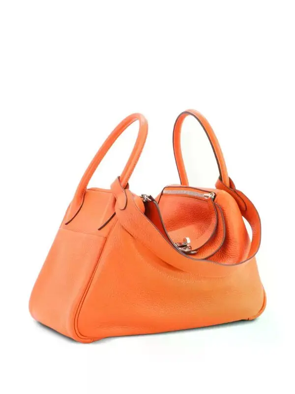 Hermès Clemence 30 Lindy Shoulder Bag - Orange