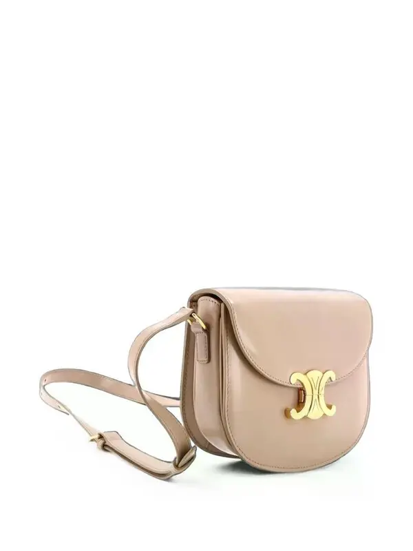Celine Triomphe Besace Clea Flap Bag Leather Shoulder Bag
