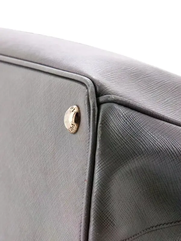 Prada Double Zip Lux Saffiano Leather Medium Tote Bag