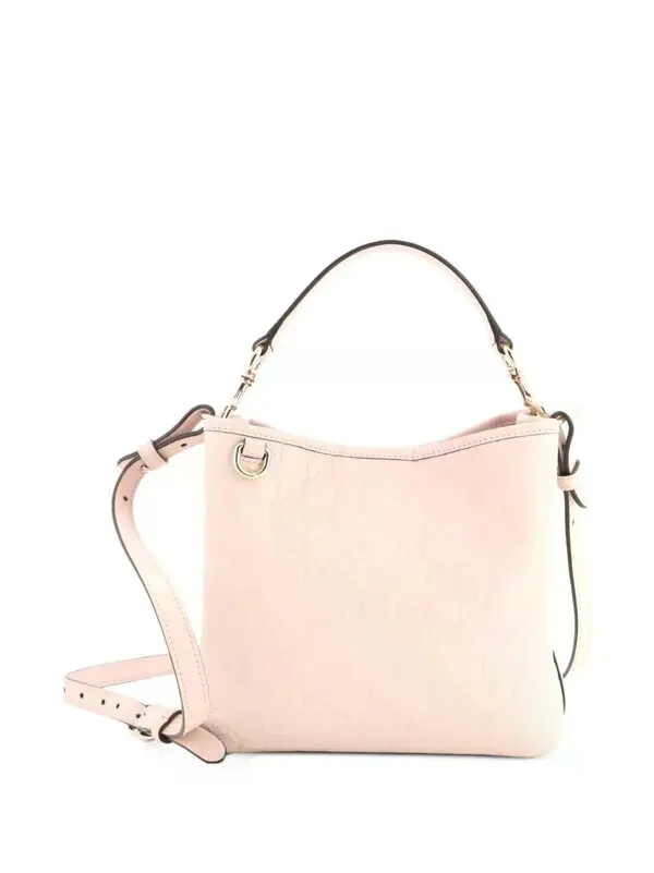 Gucci Gg Emblem Gg Embossed Leather Small Bucket Bag