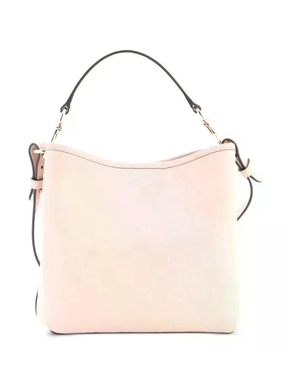 Gucci Gg Emblem Gg Embossed Leather Small Bucket Bag