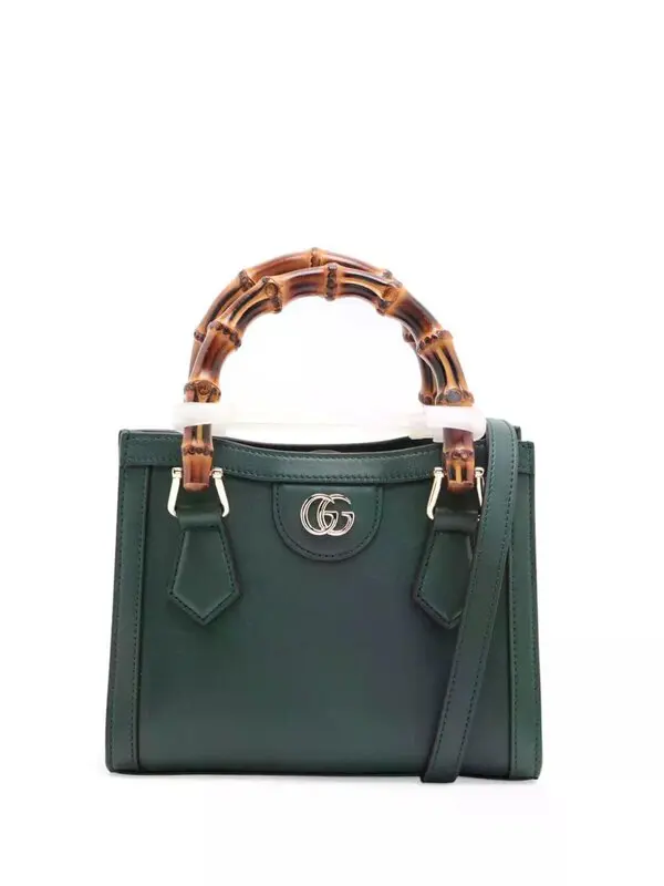 Gucci Calfskin Bamboo Diana Mini Satchel