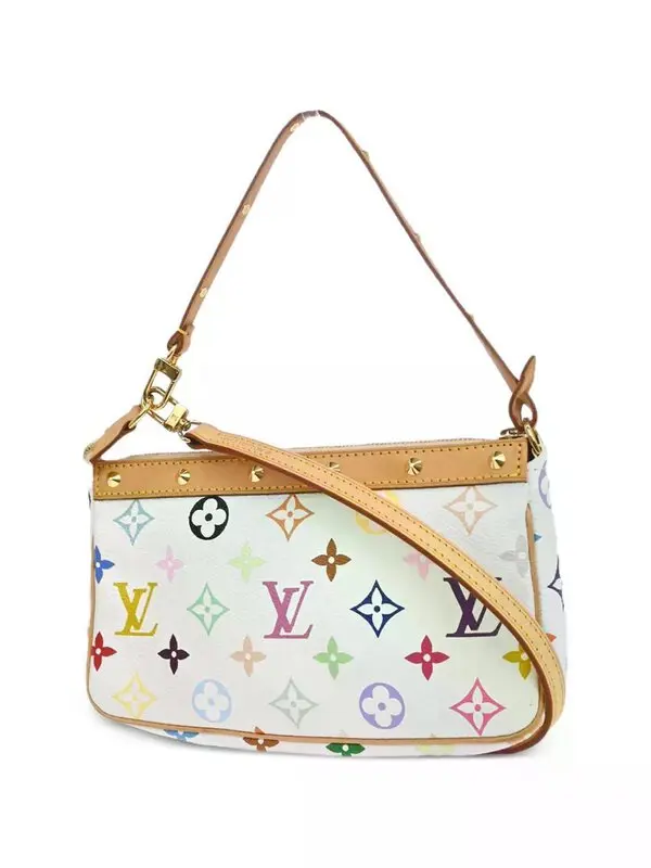 LOUIS VUITTON X Takashi Murakami 2003 Pochette Accessoires Monogram Multicolour Canvas Tote Bag