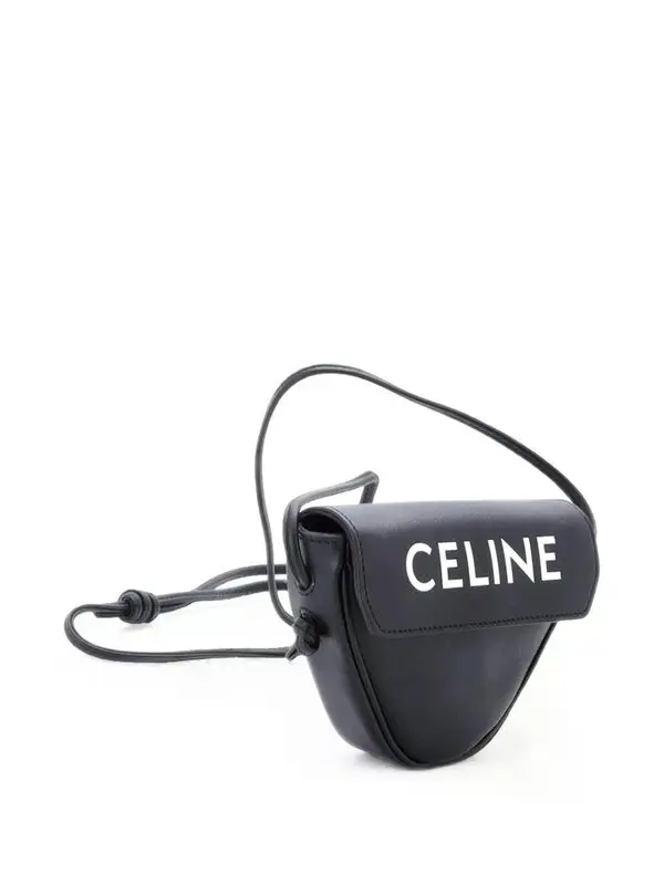 Celine Triangle Bag Leather Mini Cross Body Bag