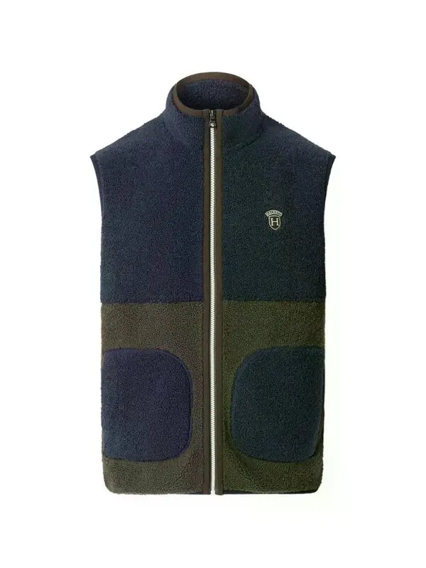 HACKETT LONDON Fleece-texture Gilet