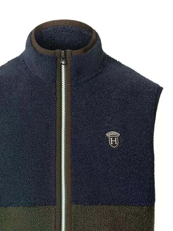 HACKETT LONDON Fleece-texture Gilet