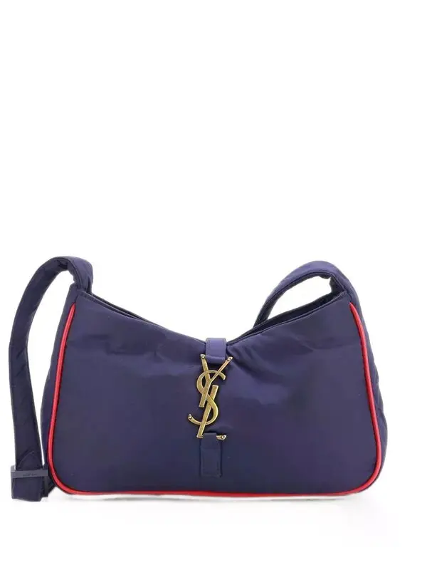 Saint Laurent Le 5 A 7 Hobo Nylon Small Shoulder Bag - Blue