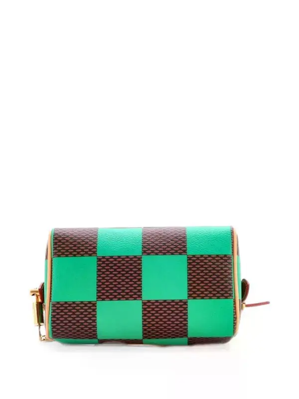 LOUIS VUITTON Speedy Bandouliere Bag Damier Pop 18 Satchel - Green