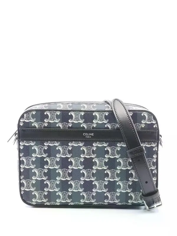 Celine 2000-2026 Small Triomphe Coated Canvas Camera Bag Crossbody Bag