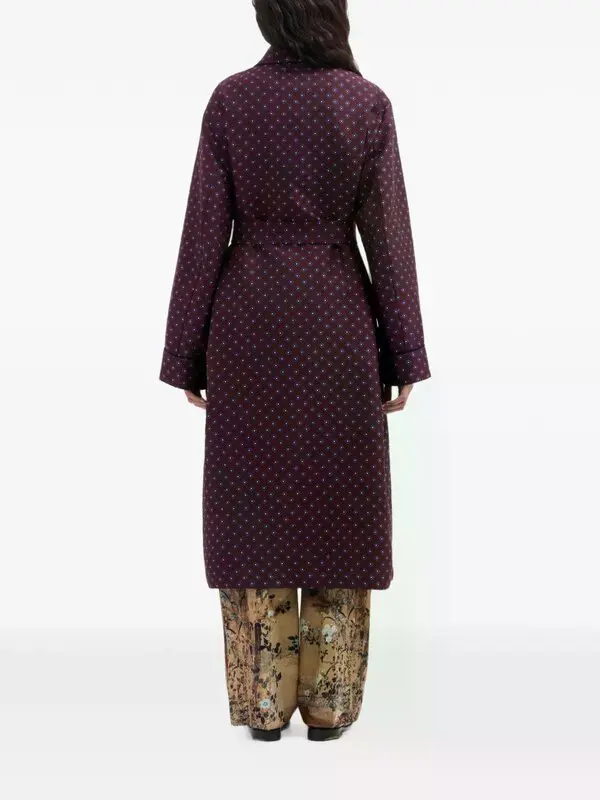 PIERRE-LOUIS MASCIA Geometric-pattern Dressing Gown