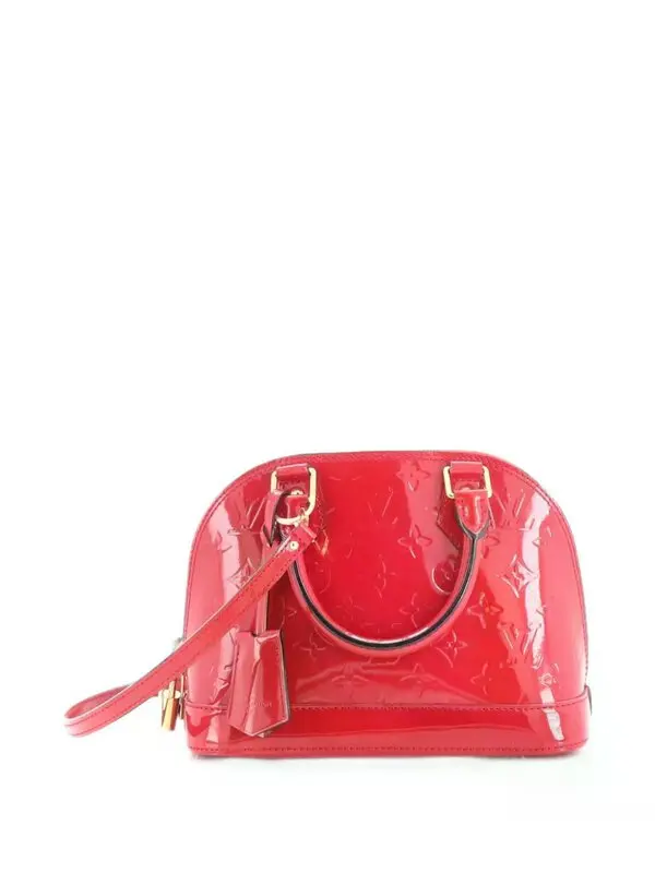 LOUIS VUITTON Monogram Vernis Bb Alma Handbag Shoulder Bag