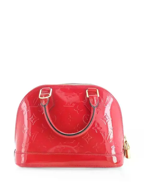 LOUIS VUITTON Monogram Vernis Bb Alma Handbag Shoulder Bag