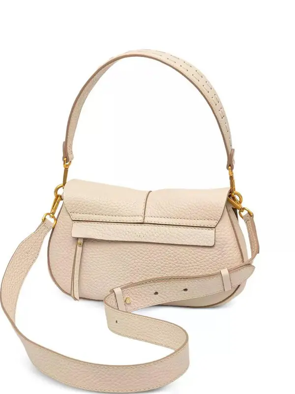 GIANNI CHIARINI Grained-leather Shoulder Bag - Neutrals