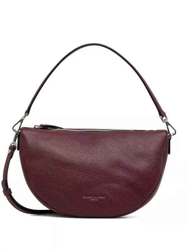 GIANNI CHIARINI Grained-leather Shoulder Bag - Red