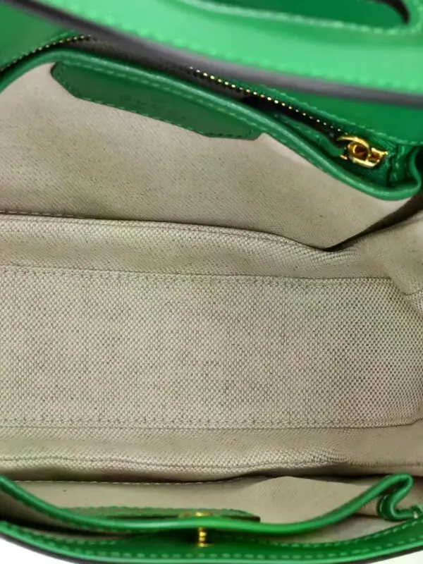 Gucci Bamboo 1947 Top Handle Bag Leather Small Satchel