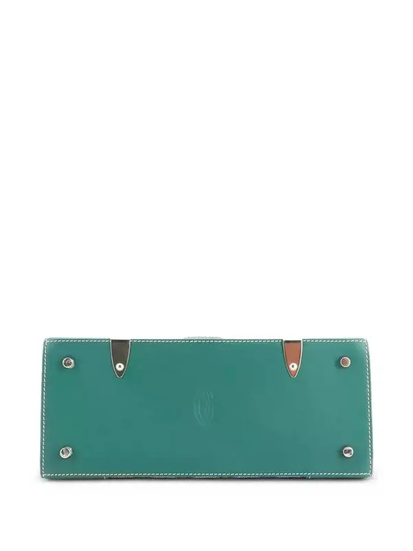 Goyard Coated Canvas With Leather Saigon Pm Satchel - Green