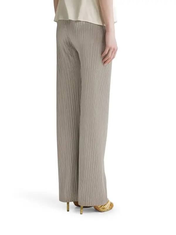 FORTE_FORTE Trousers With An Elasticated Waist And Irregular Pleating