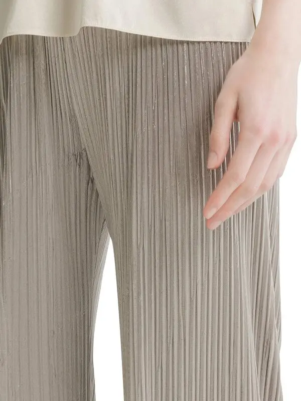 FORTE_FORTE Trousers With An Elasticated Waist And Irregular Pleating