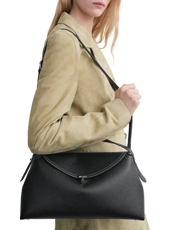 TOTEME T-lock Bag In Embossed Leather