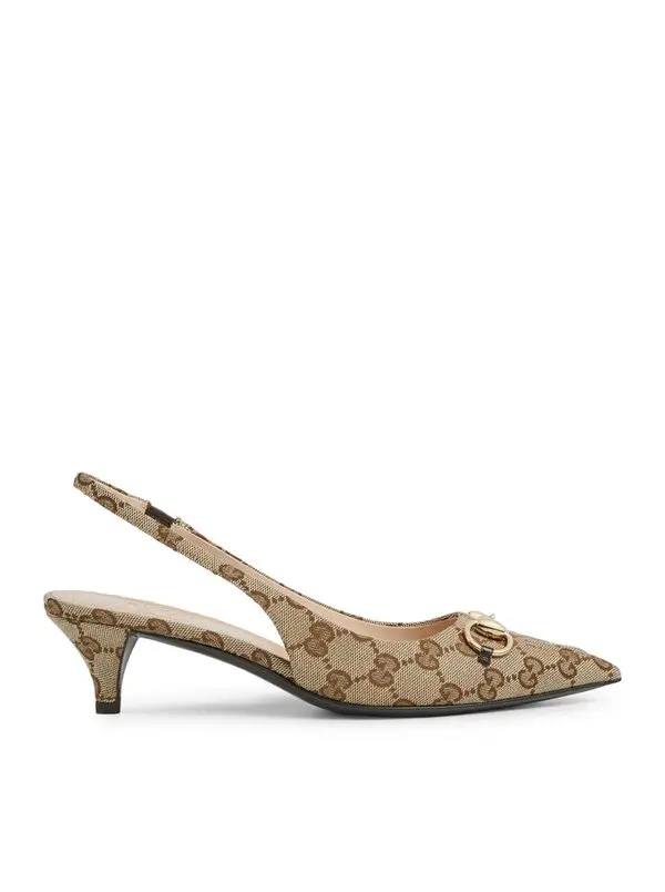 Gucci Slingback Collection With Horse Hook