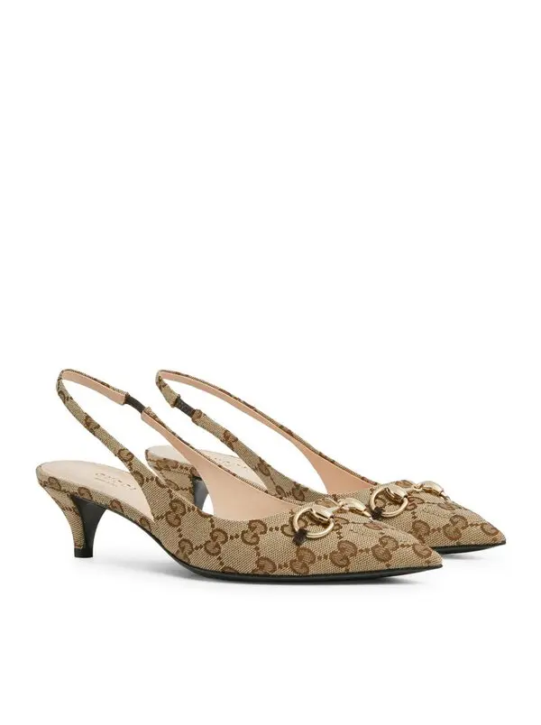Gucci Slingback Collection With Horse Hook