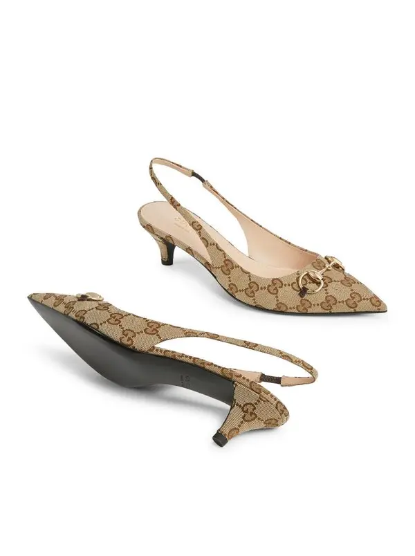 Gucci Slingback Collection With Horse Hook