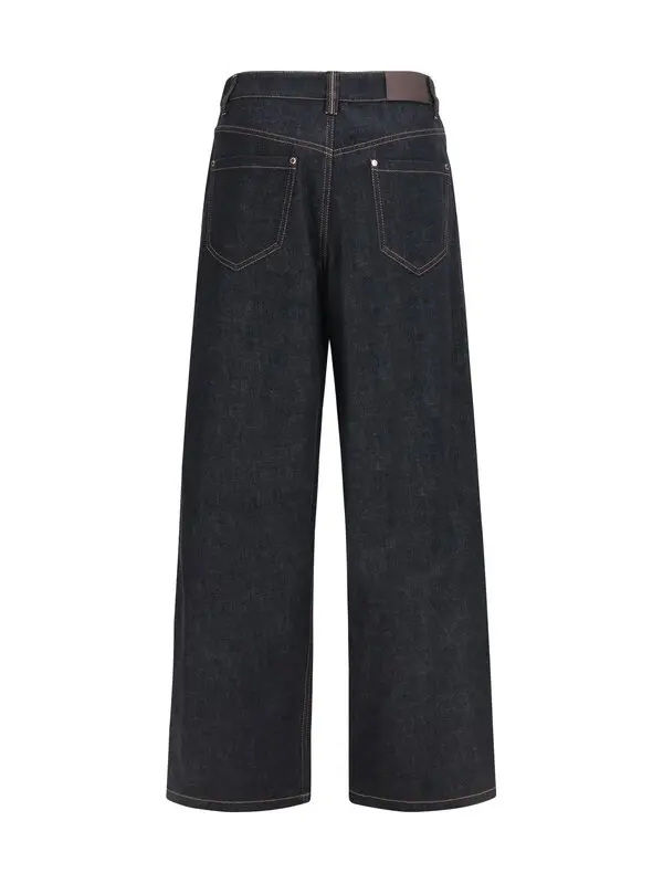 Brunello Cucinelli Straight-leg Denim Jeans - Blue