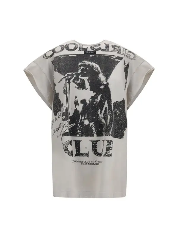 Dolce & Gabbana Oversized Printed Jersey T-shirt