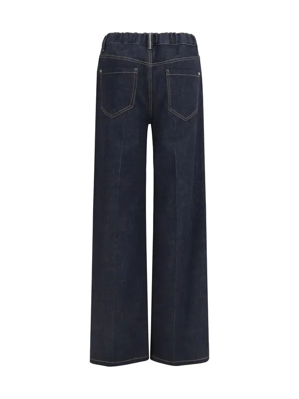 Brunello Cucinelli Palazzo Denim Pants