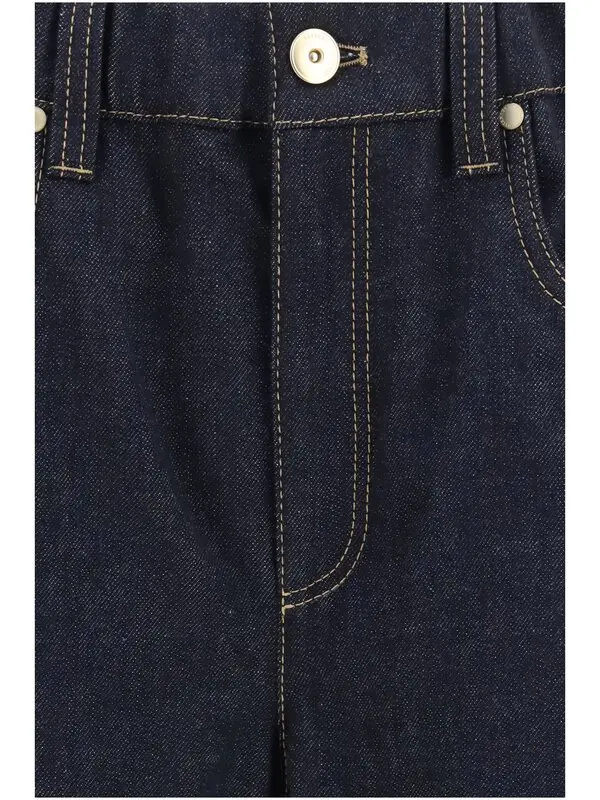 Brunello Cucinelli Palazzo Denim Pants