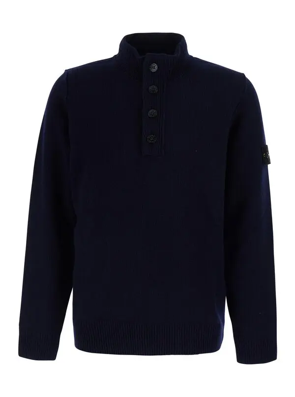 Stone Island Wool High-neck Sweater - Multicolor