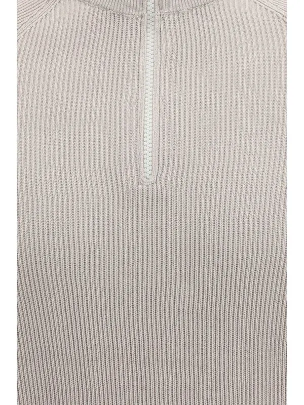 Brunello Cucinelli High Neck Cotton Sweater