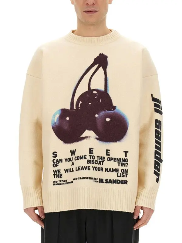 JIL SANDER Jersey With Embroidery