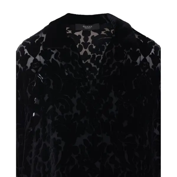Gucci Floral Devore' Velour Shirt
