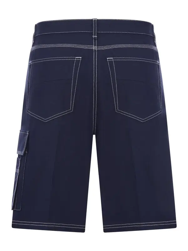 Fendi Cotton Canvas Cargo Bermuda Shorts