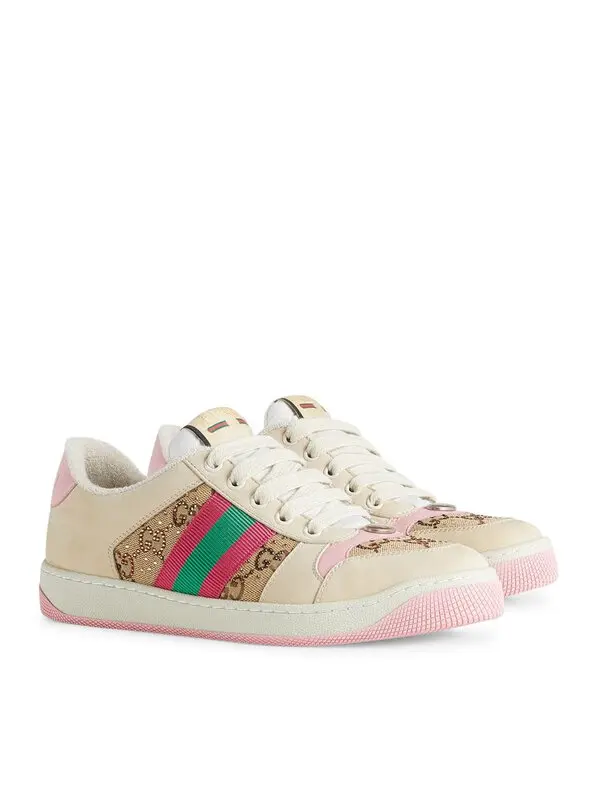 Gucci Screener Crystal Embellished Sneakers