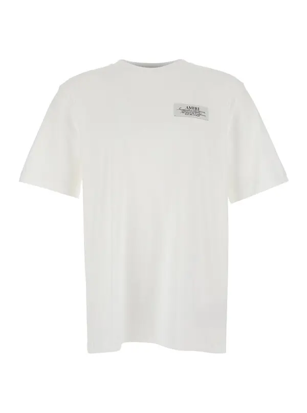 Amiri T-shirt With Spirit Print On The Front In Cotton For - White