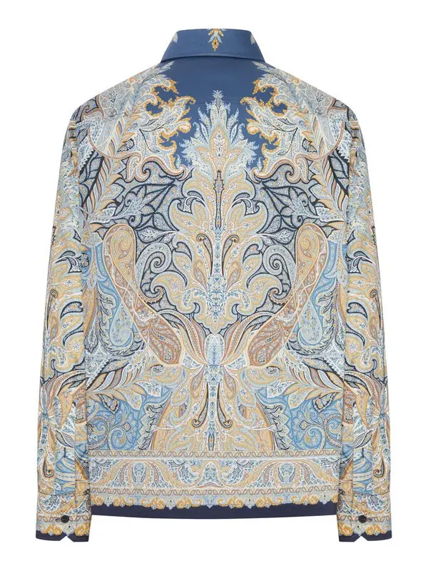 Etro Printed Cotton Shirt With Paisley Pattern