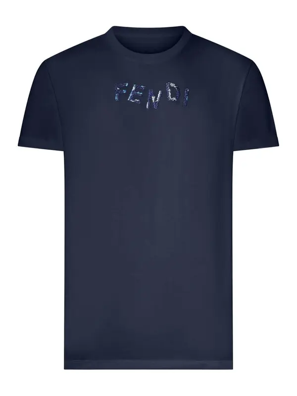 Fendi Cotton T-shirt With Front Logo
