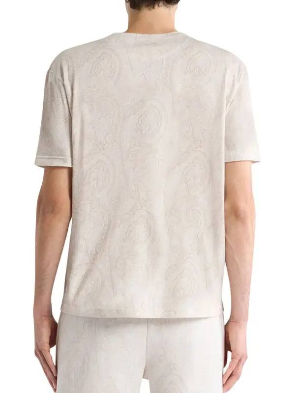 Etro Cotton T-shirt With Arnica Pattern