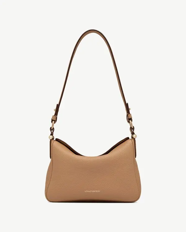 Strathberry Sway Leather Shoulder Bag - Brown