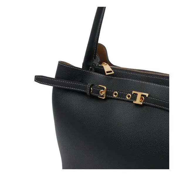 TOD'S Small T Signature Leather Handbag